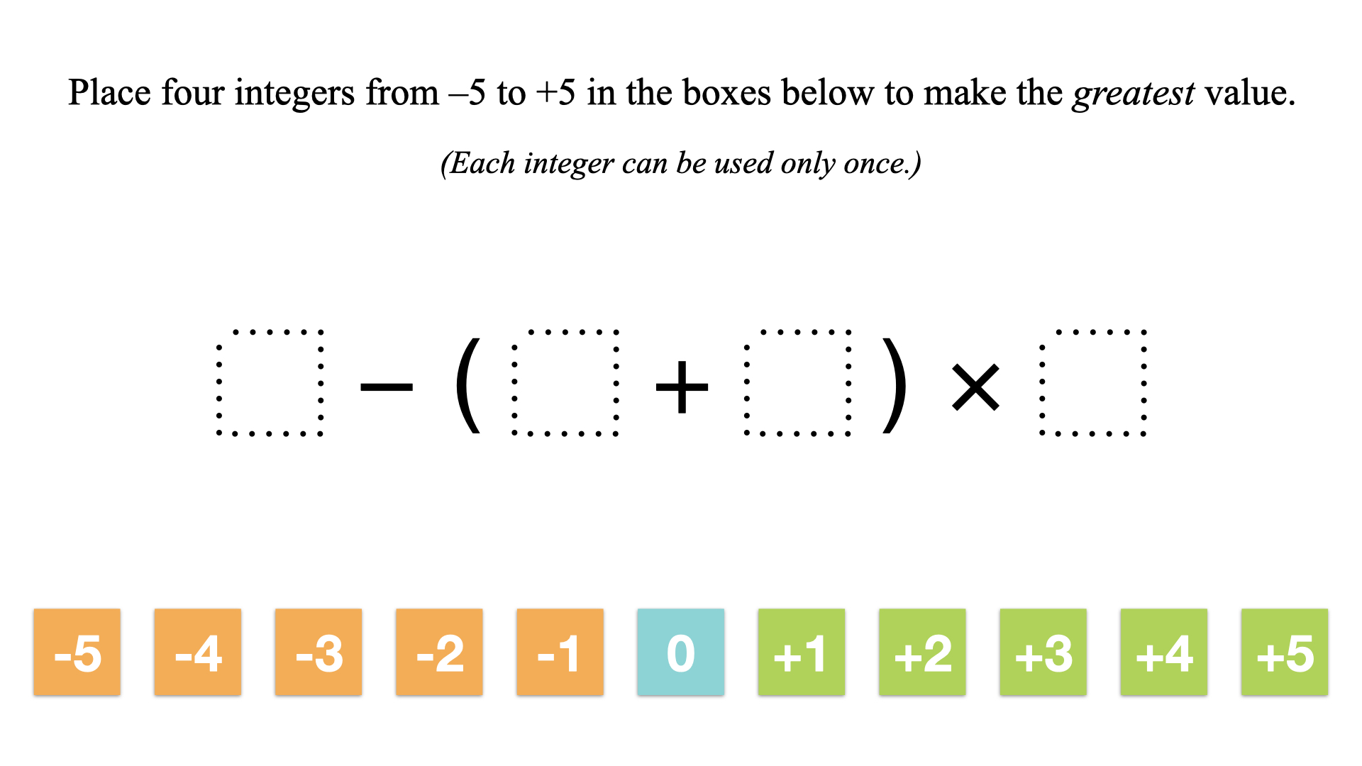 Open Middle Math – Chris Hunter